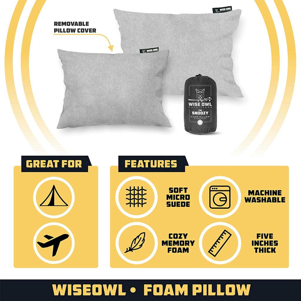 Compressible Foam Camping Pillow | Shop.HalifaxTrails.ca